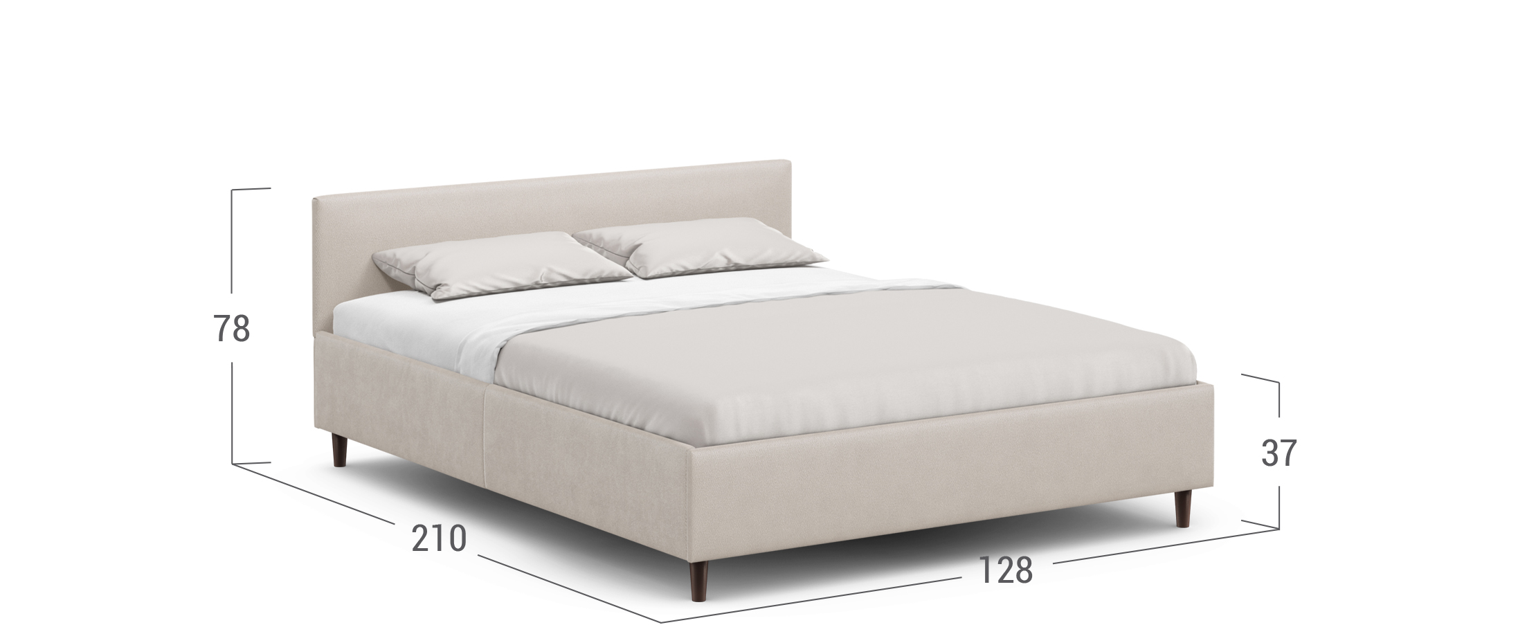 Кровать с подъёмным механизмом 180х200 MOON FAMILY 1250 бежевого цвета ...