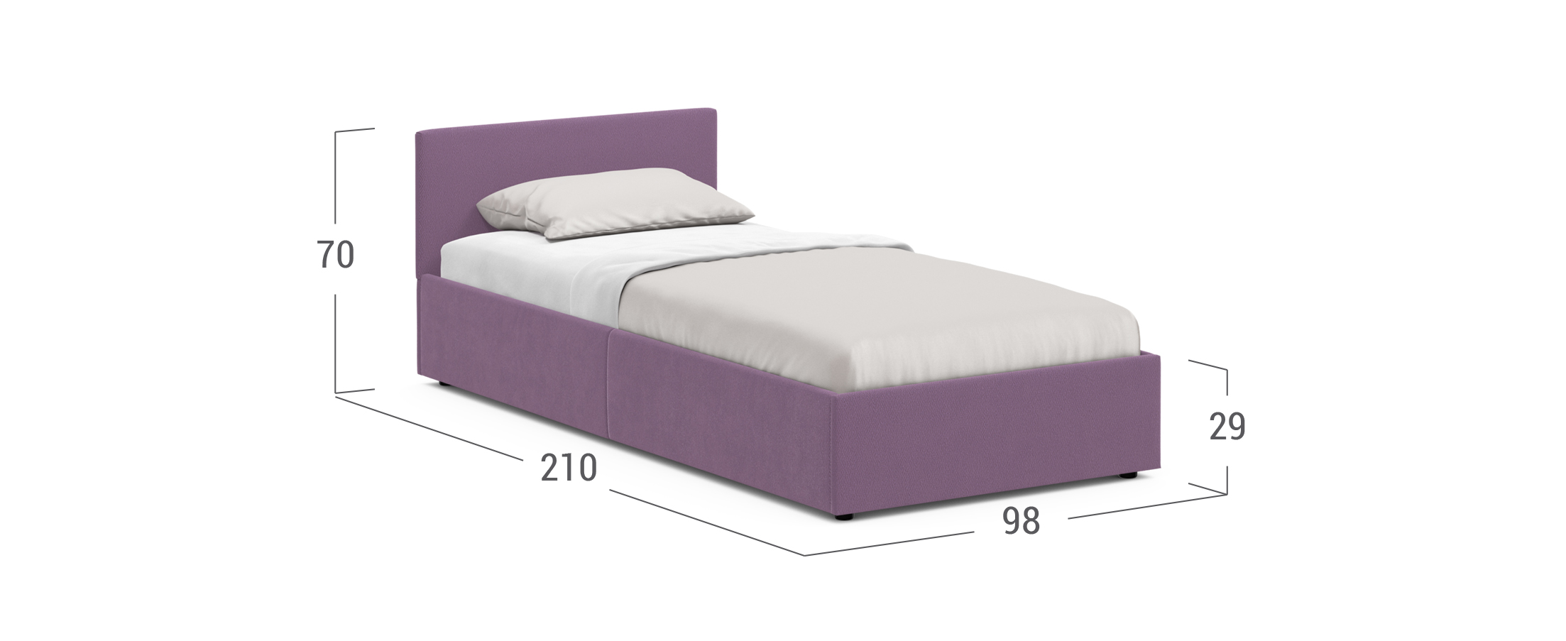 Кровать с подъемным механизмом 90х200 MOON FAMILY 1250 - купить в ...