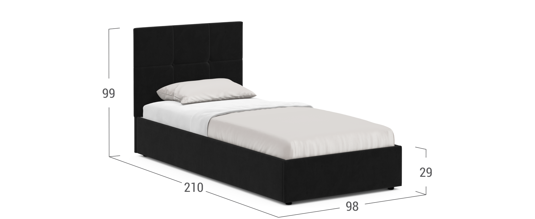Кровать с основанием 90х200 MOON FAMILY 1261 - купить в Москве в ...